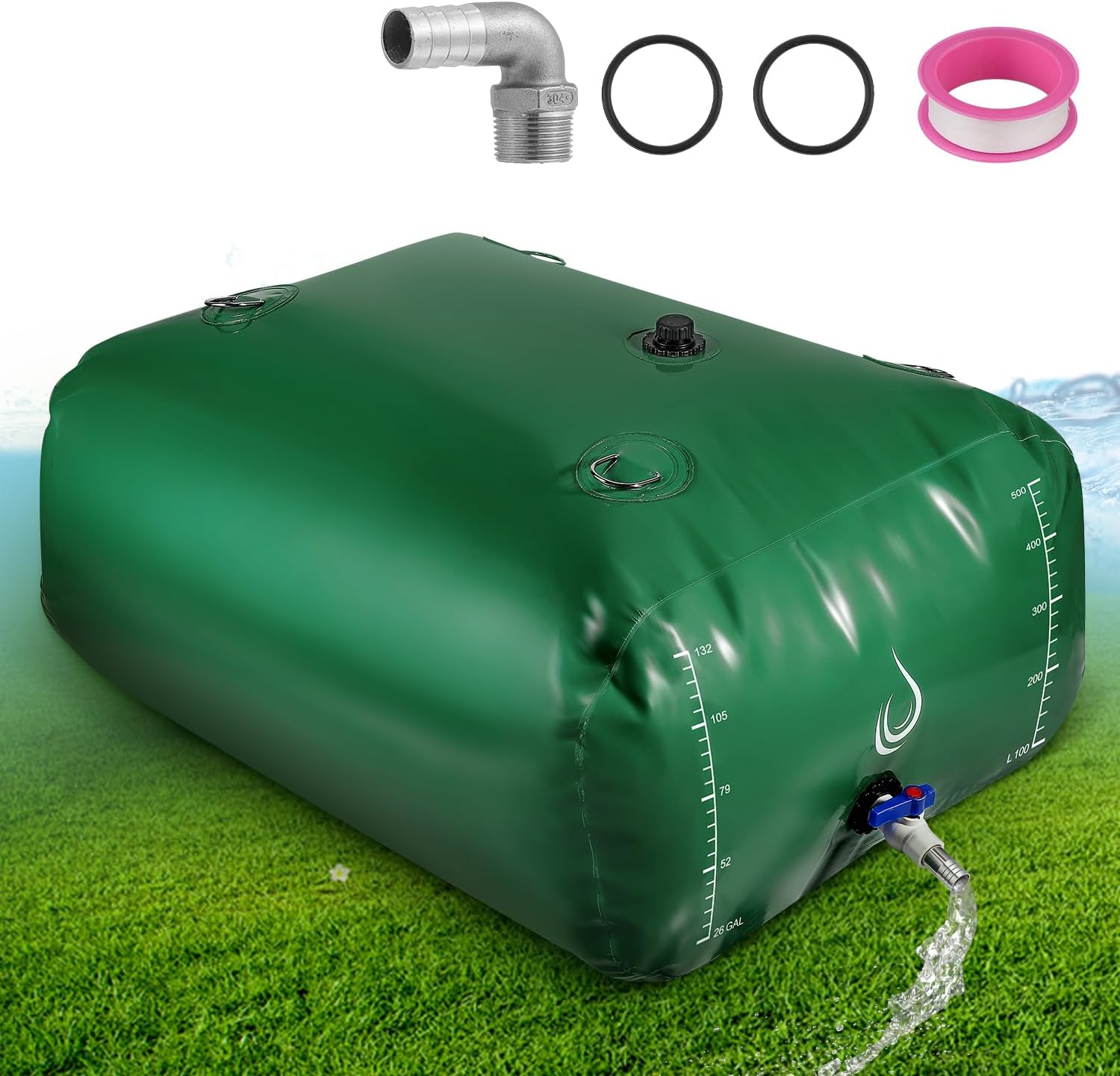 Amazon.com : Aipudi Portable Water Tank, 65 Gallon Storage Container ...