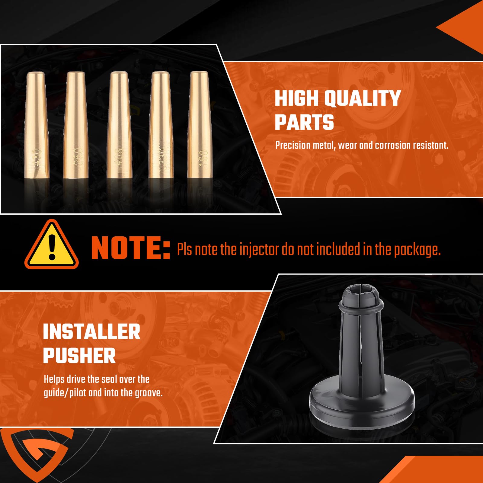 Gm Fuel Injector Removal Tool 8-Piece Fuel Injector Seal Installer Kit ...