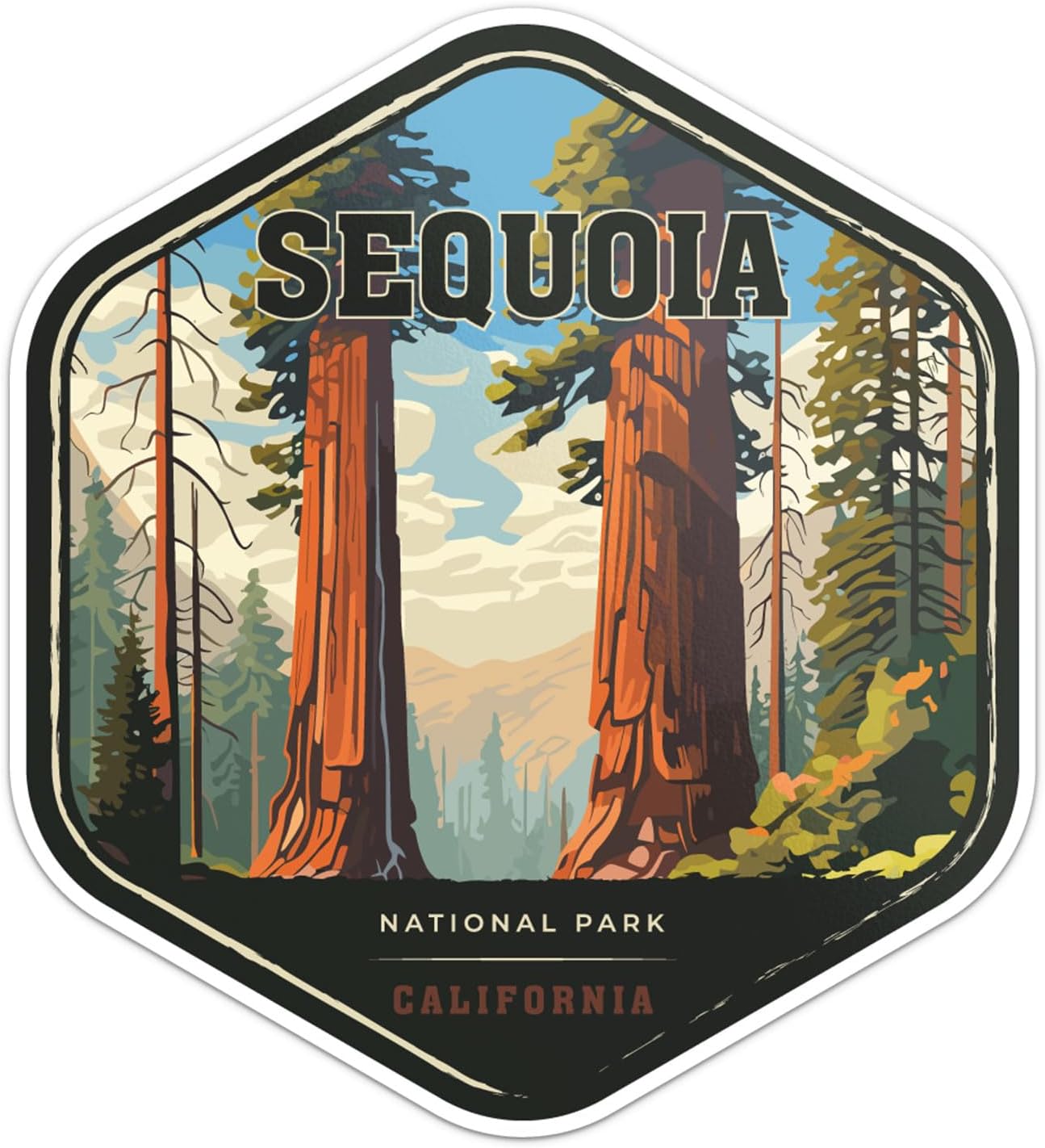 Amazon.com - Sequoia National Park Sticker - Waterproof Vinyl Decal for ...