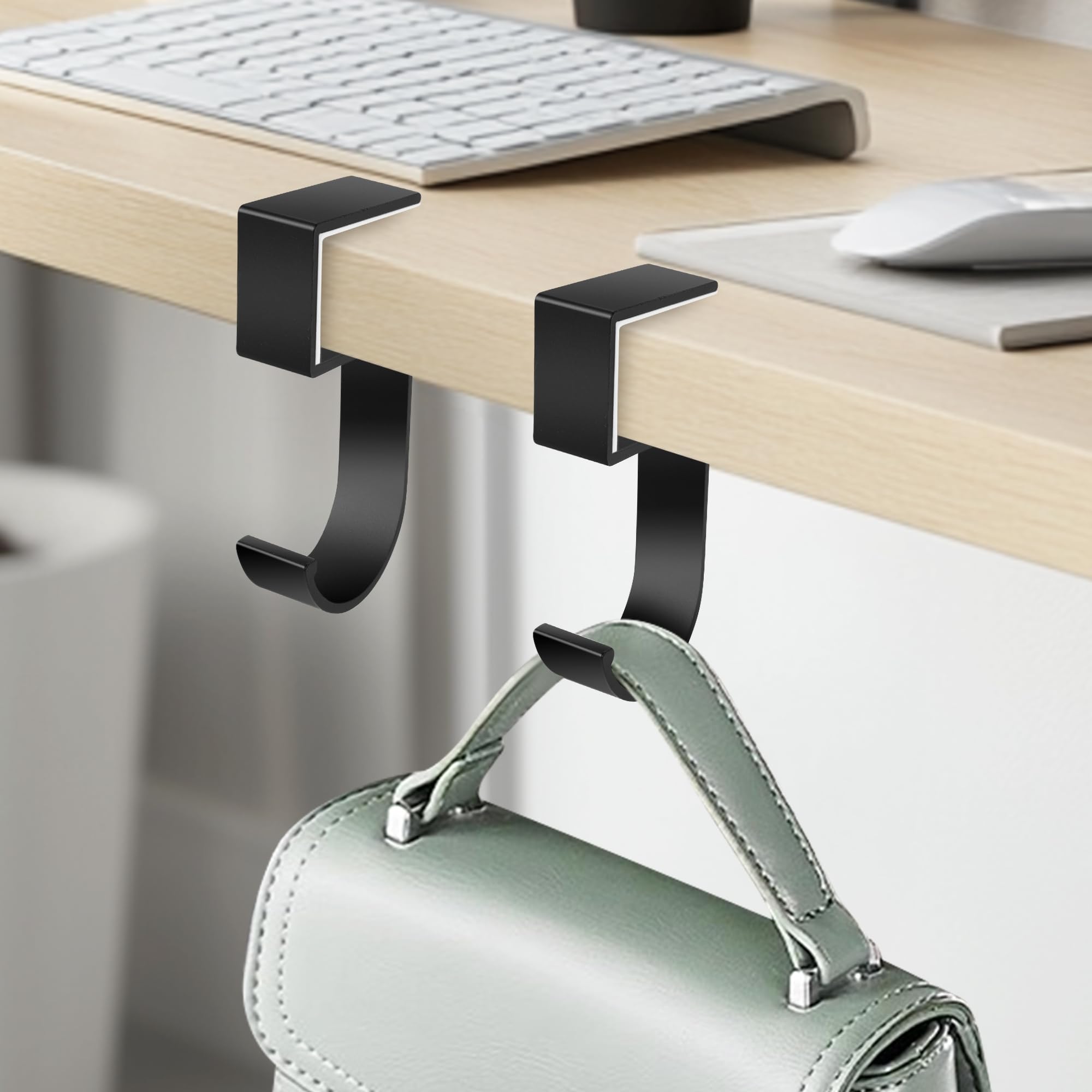Amazon.com: KISOY 2PCS C Shape Purse Hook for Table Handbag Hanger for ...