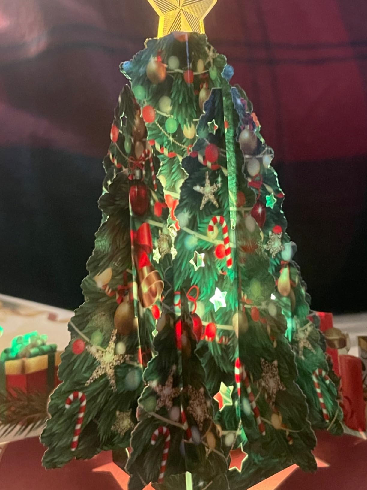 Watch Pop Up Christmas Tree Cards with Light and Music on Amazon Live