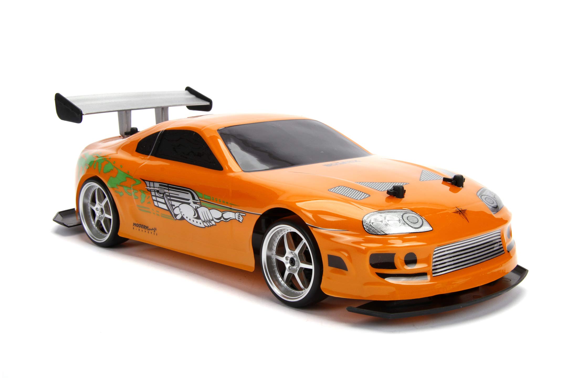 Jada Toys Fast & Furious 1995 Toyota Supra Turbo RC Drift Car with 4 ...