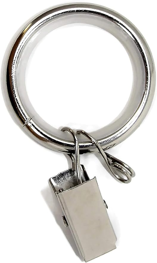 Amazon.com: Urbanest 1.25" Quiet Smooth Drapery Curtain Rod Rings for 1 ...