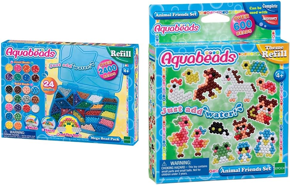 Aquabeads – Mega Bead Pack & Animal Friends Set – TopToy