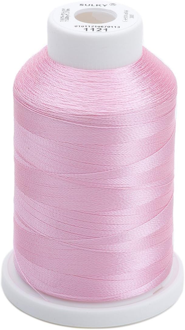 Amazon.com: Sulky Of America 268d 40wt 2-Ply Rayon Thread, 1500 yd, Pink