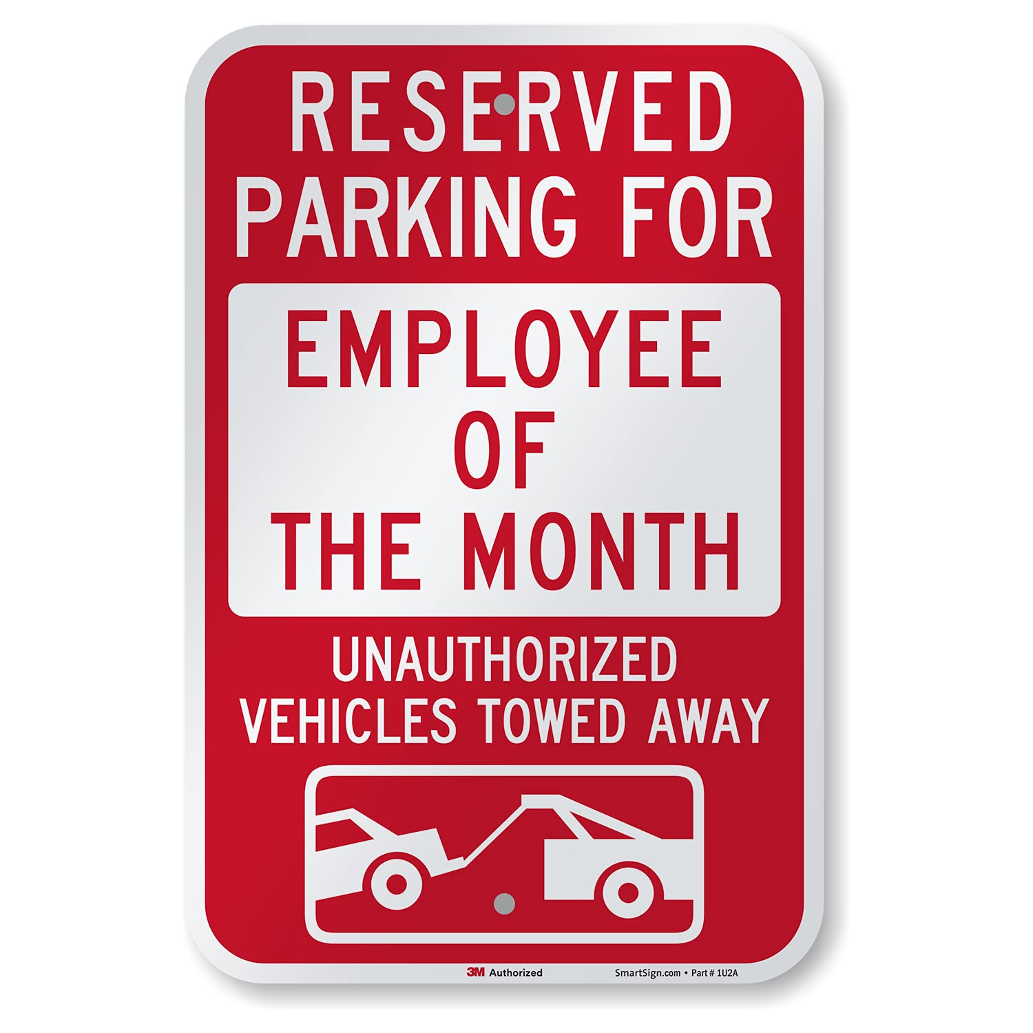SmartSign 3M Engineer Grade Reflective Sign, Legend "Reserved Parking ...
