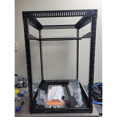 RIVECO 18U Open Frame Server Rack - Heavy Duty 4 Post Assembly 19-inch Network Rack in Nepal at ...