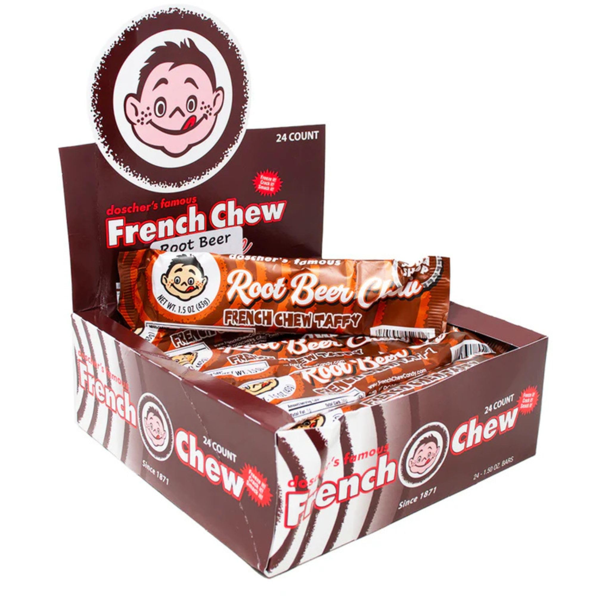 Amazon.com : Doscher's French Chew, Root Beer-Flavored Nougat Chews ...