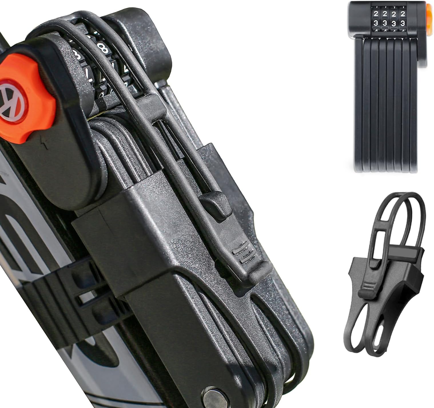 Amazon.com: ROCKBROS Folding Bike Lock with Mount - Heavy Duty Anti ...