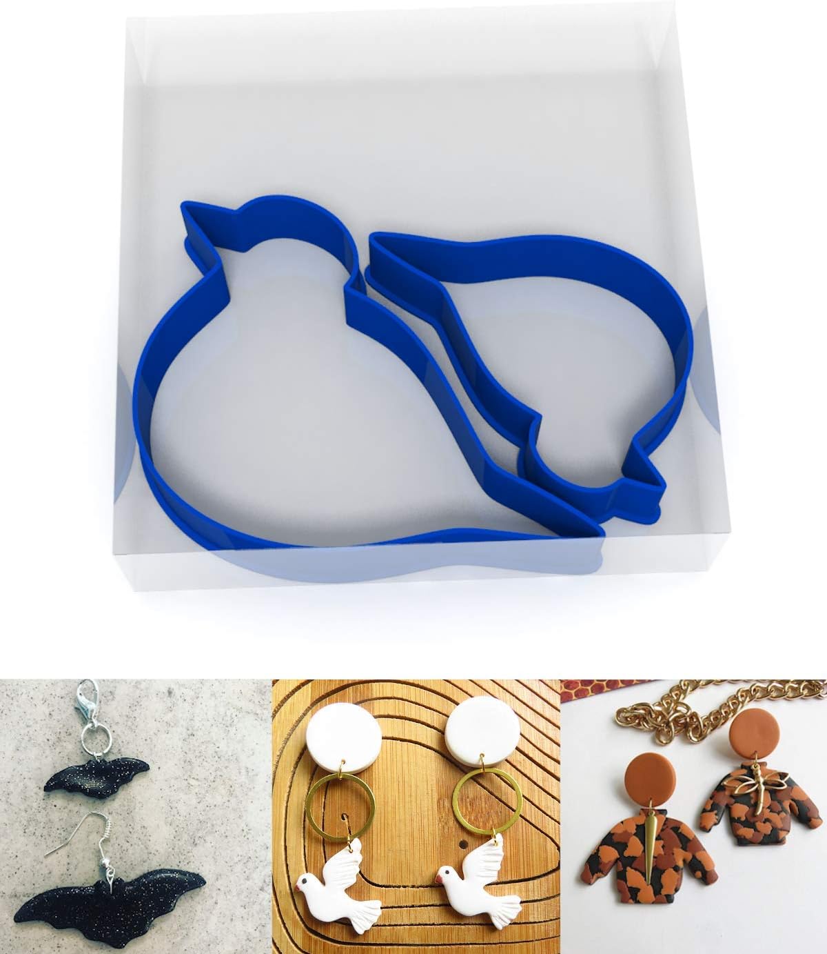 Mini/Small Robin Set of 2 Polymer Clay Cutters Pair 3CM + 5CM – 2 ...