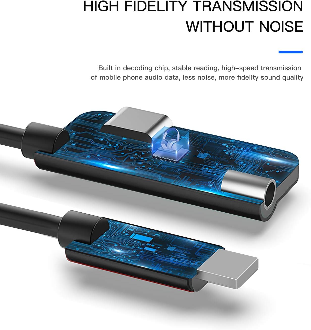 Buy Headphone Adapter Lightning to 3.5mm AUX Audio Jack and Charger ...