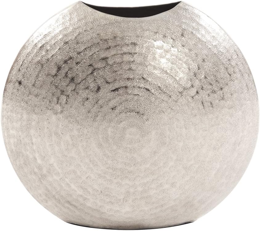 Amazon.com: Modern Day Accents 3616 Facetado Round Silver Vase, Vase ...