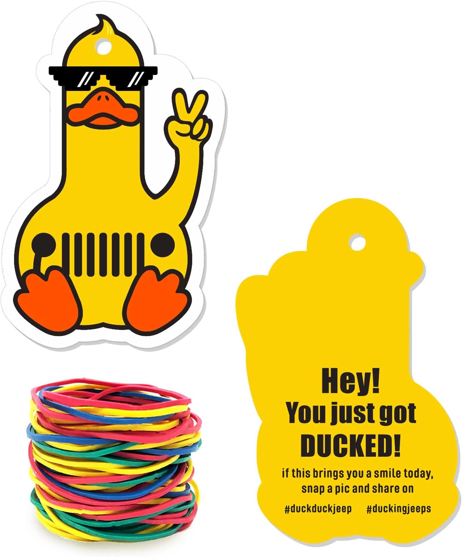 Amazon.com : Artreeiger 50 Pcs Duck Duck Tag Ducked Tags Duck Duck ...