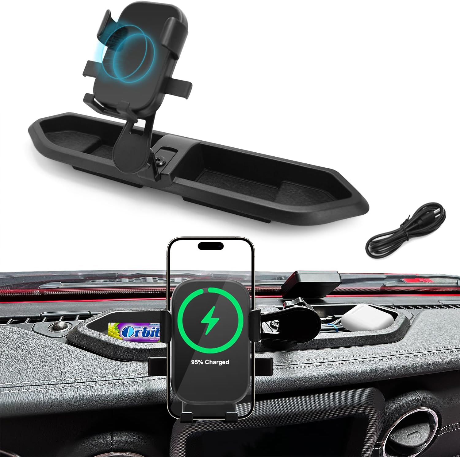 Amazon.com: Biobasedon Upgraded Wireless Charging Phone Mount for 2018 ...