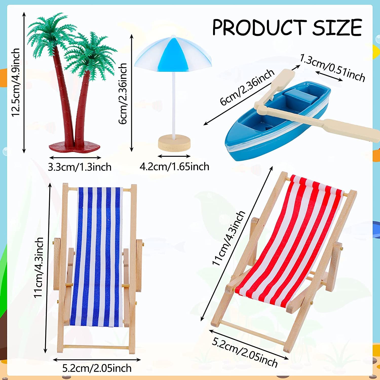 Miniature Beach Furniture