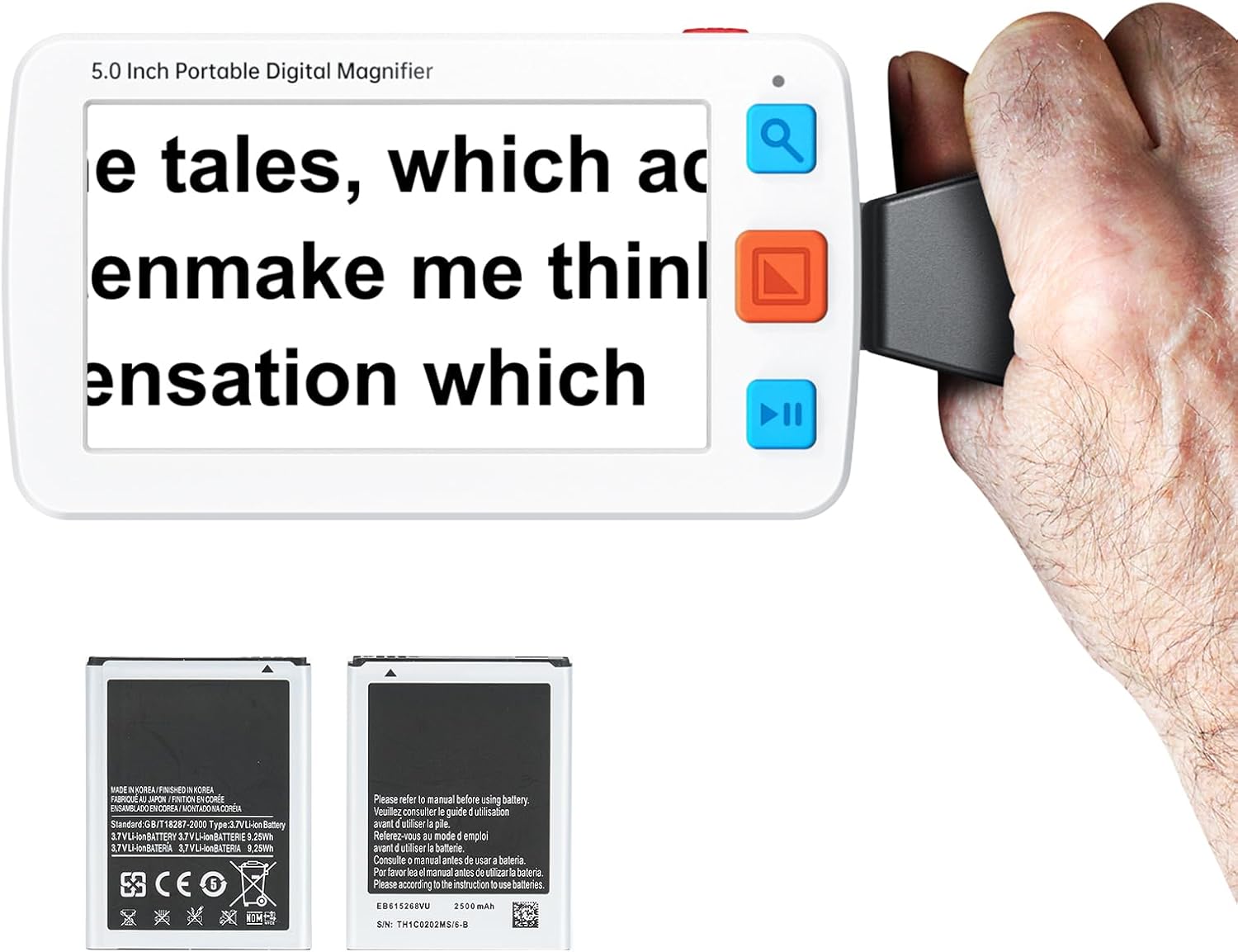 Amazon.com: Eyoyo Digital Magnifier for Low Vision 5 Inch, 4X-32X Zoom ...