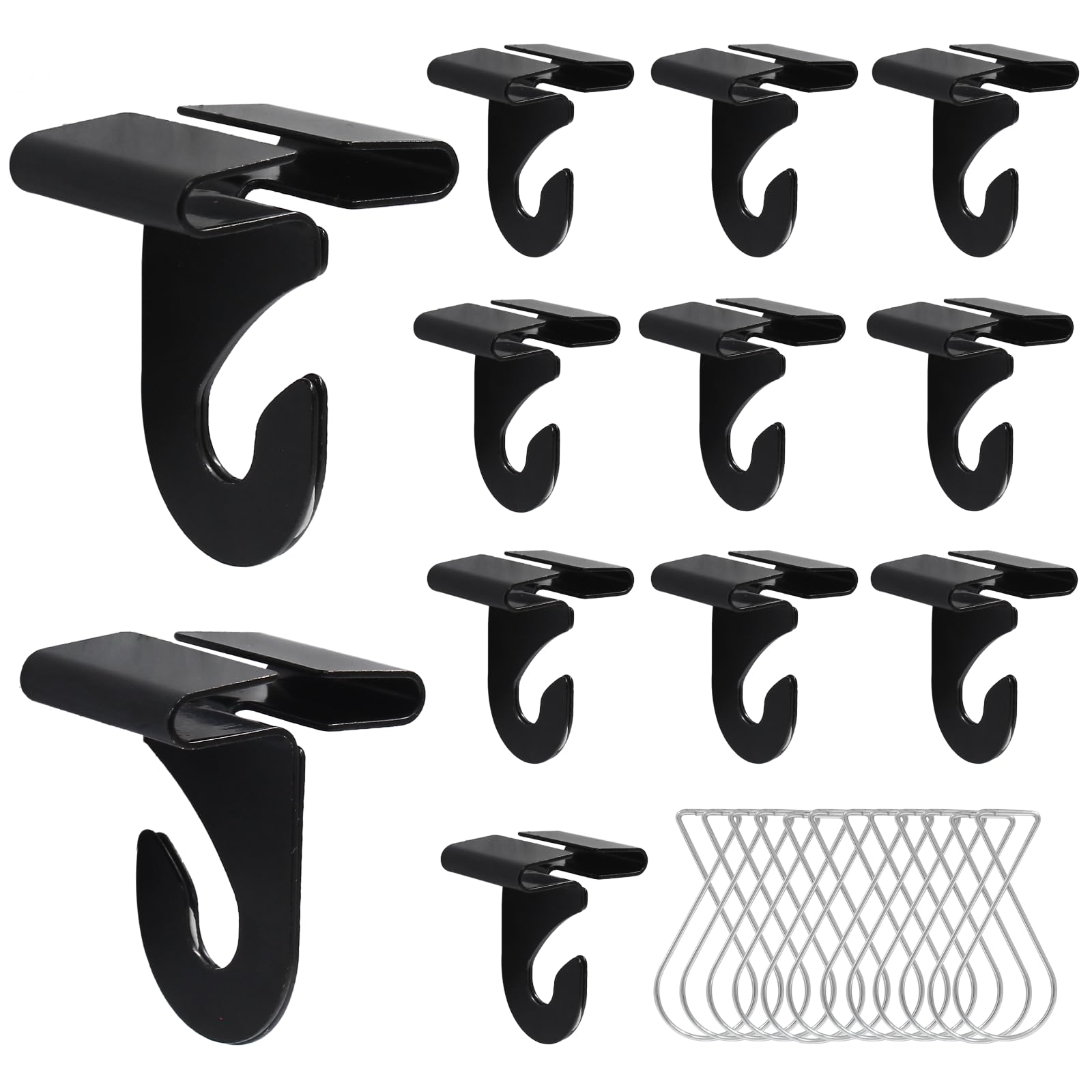Amazon.com: Biaungdo 12 Pairs Drop Ceiling Hooks for Hanging, Heavy ...