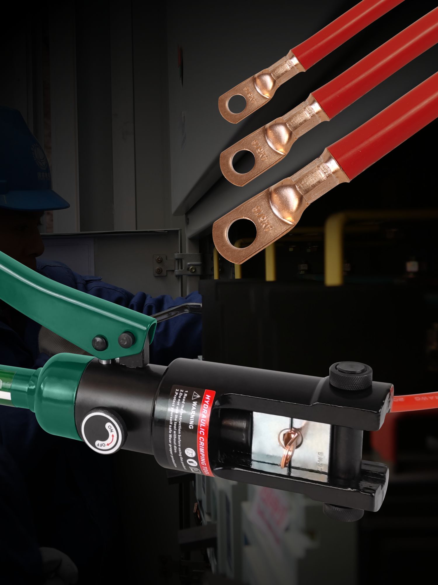 Snapklik.com : UTZIKO Industry Hydraulic Cable Lug Crimper 16 US TON 9 ...