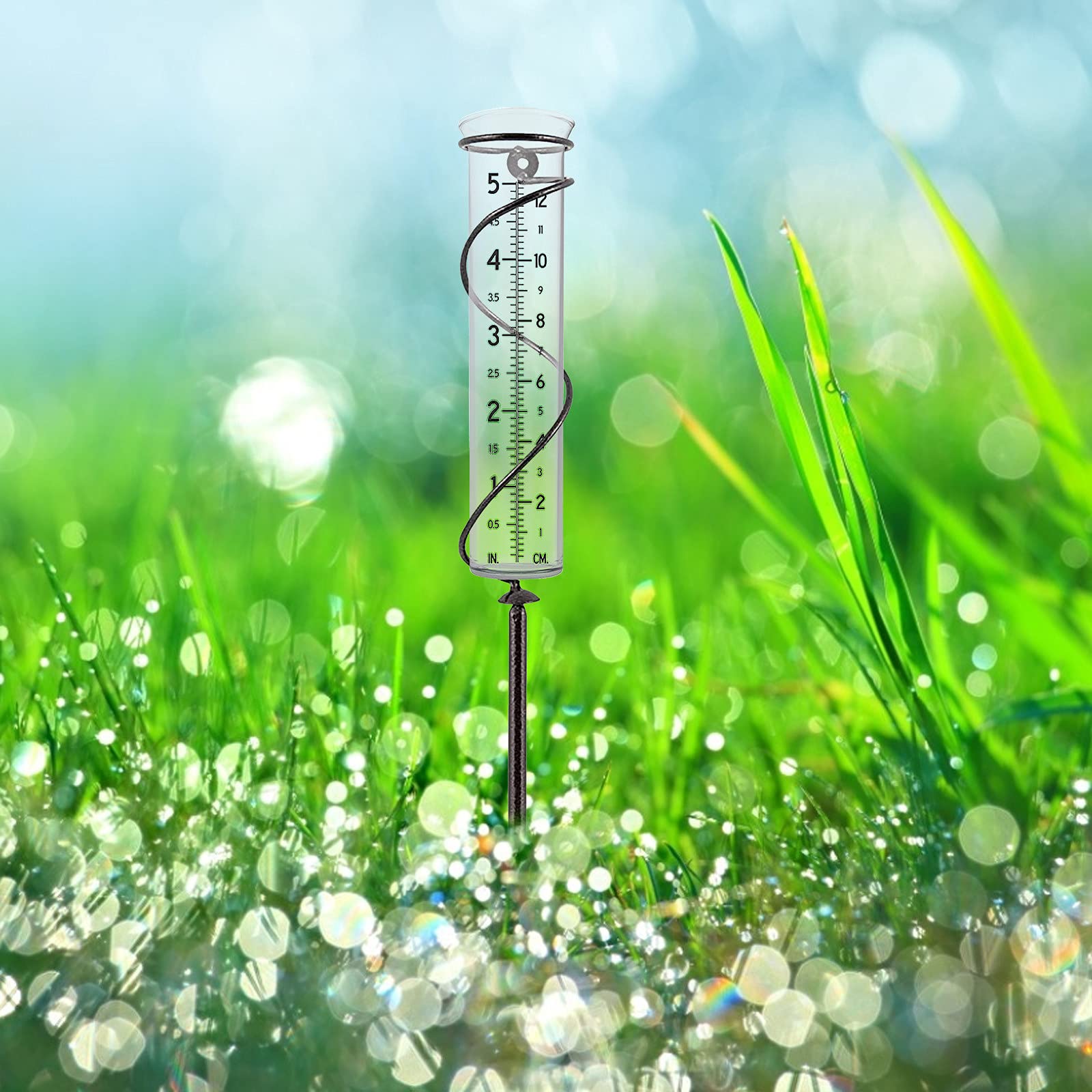 Buy 88AMZ Rain Gauge with Support Spike, Garden Water Meter, Home ...