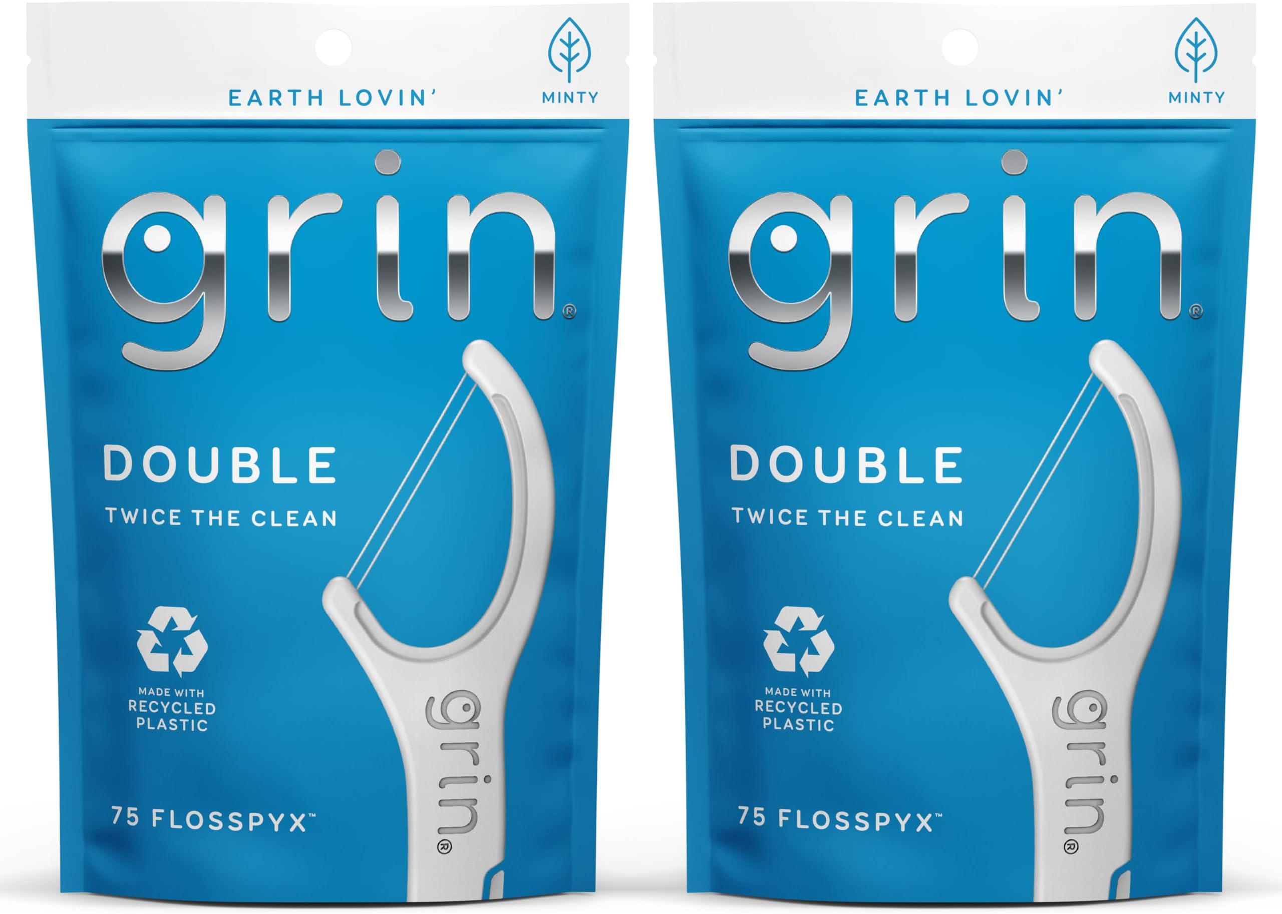 Amazon.com: GRIN Double Flosspyx, Floss Picks, 75 Count, Dental ...