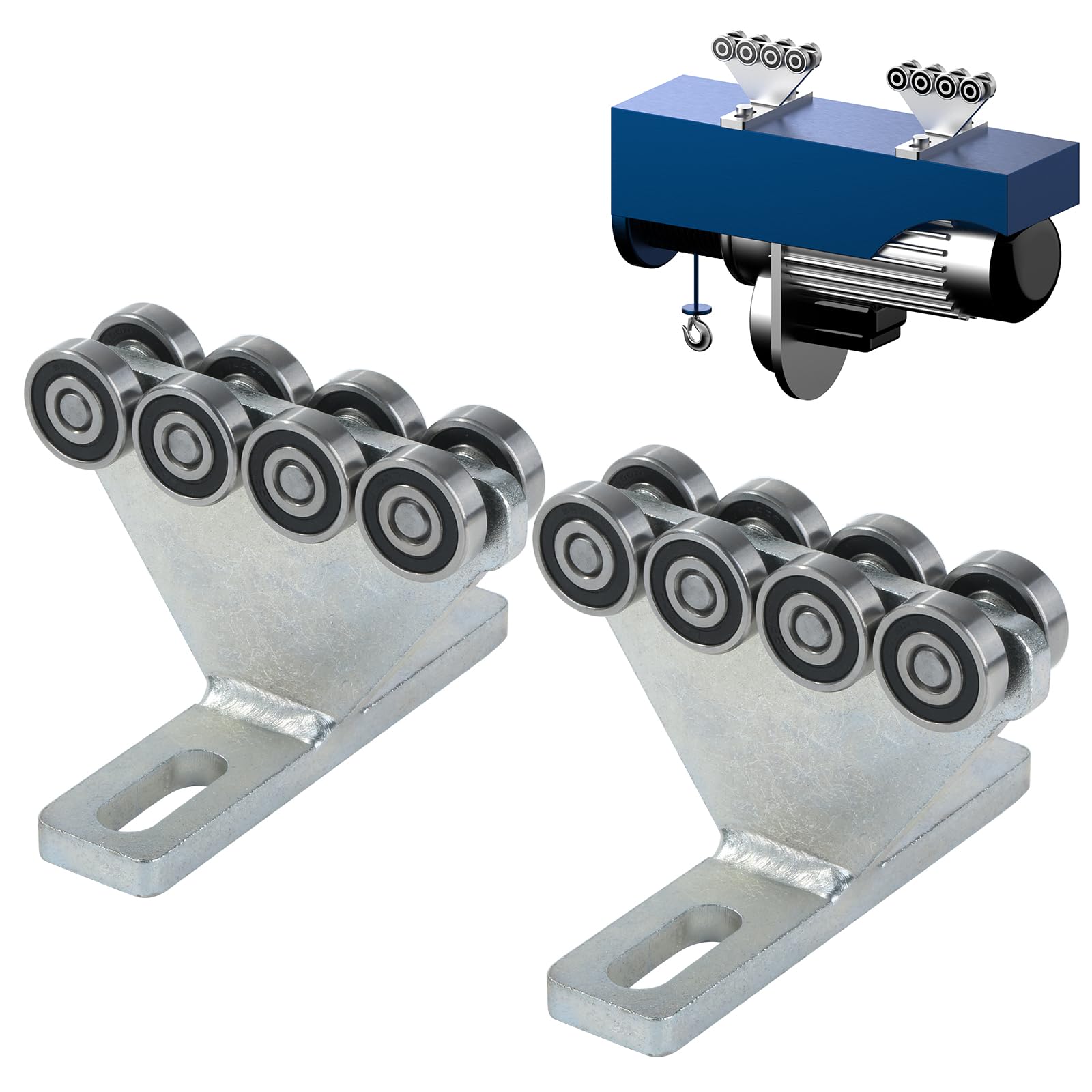 Buy Fuperoo Wheel Trolley Assembly,Unistrut Trolley Rollers.Screws can ...