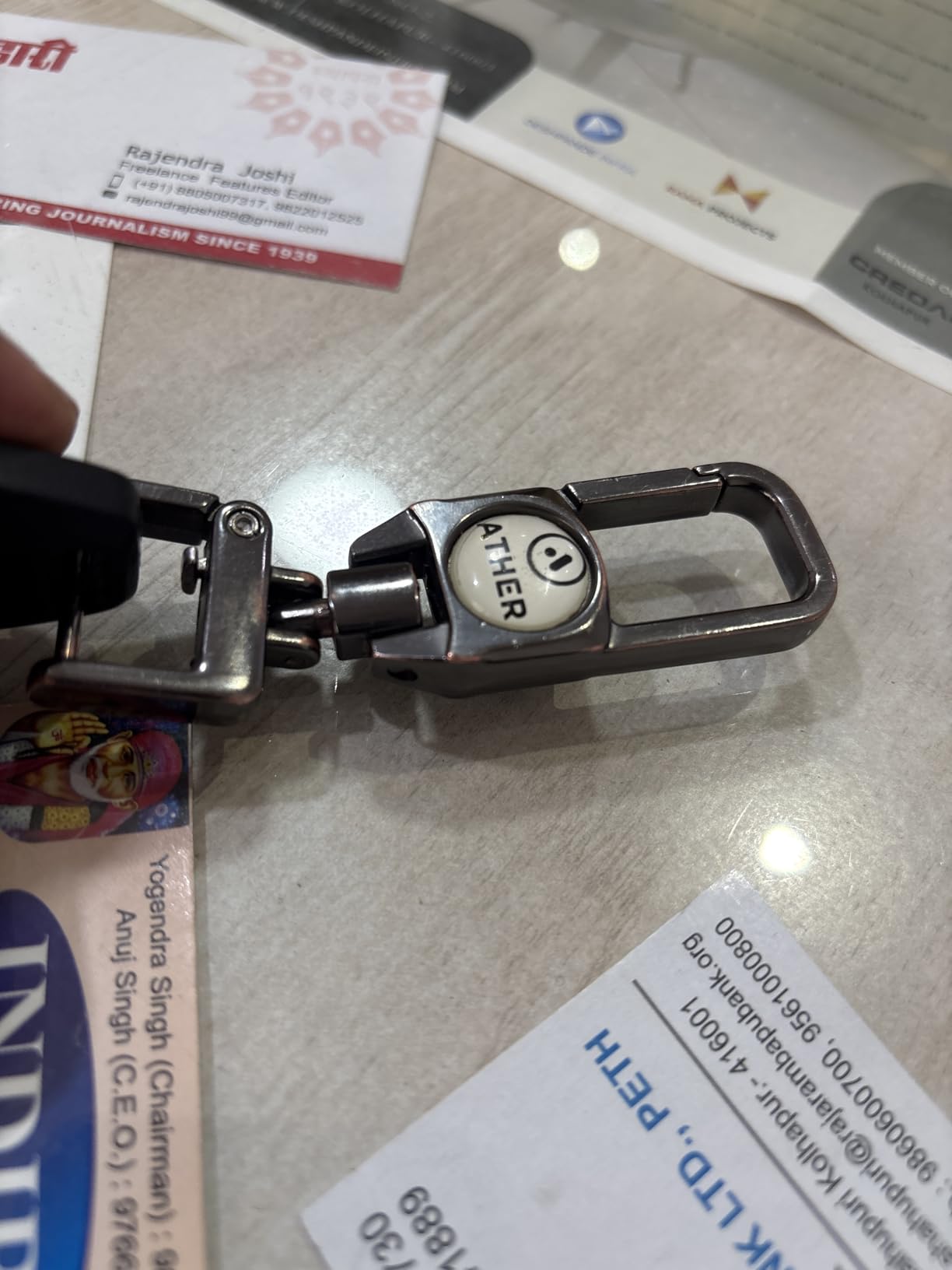 JSR PREMIUM METALLIC KEYCHAIN AND KEYRING COMPATIBLE WITH ATHER RIZTA ...