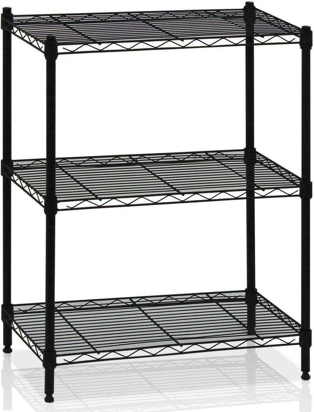 Amazon.com: DSWQ 3 Tier Shelving Rack Shelf Adjustable Unit Garage ...