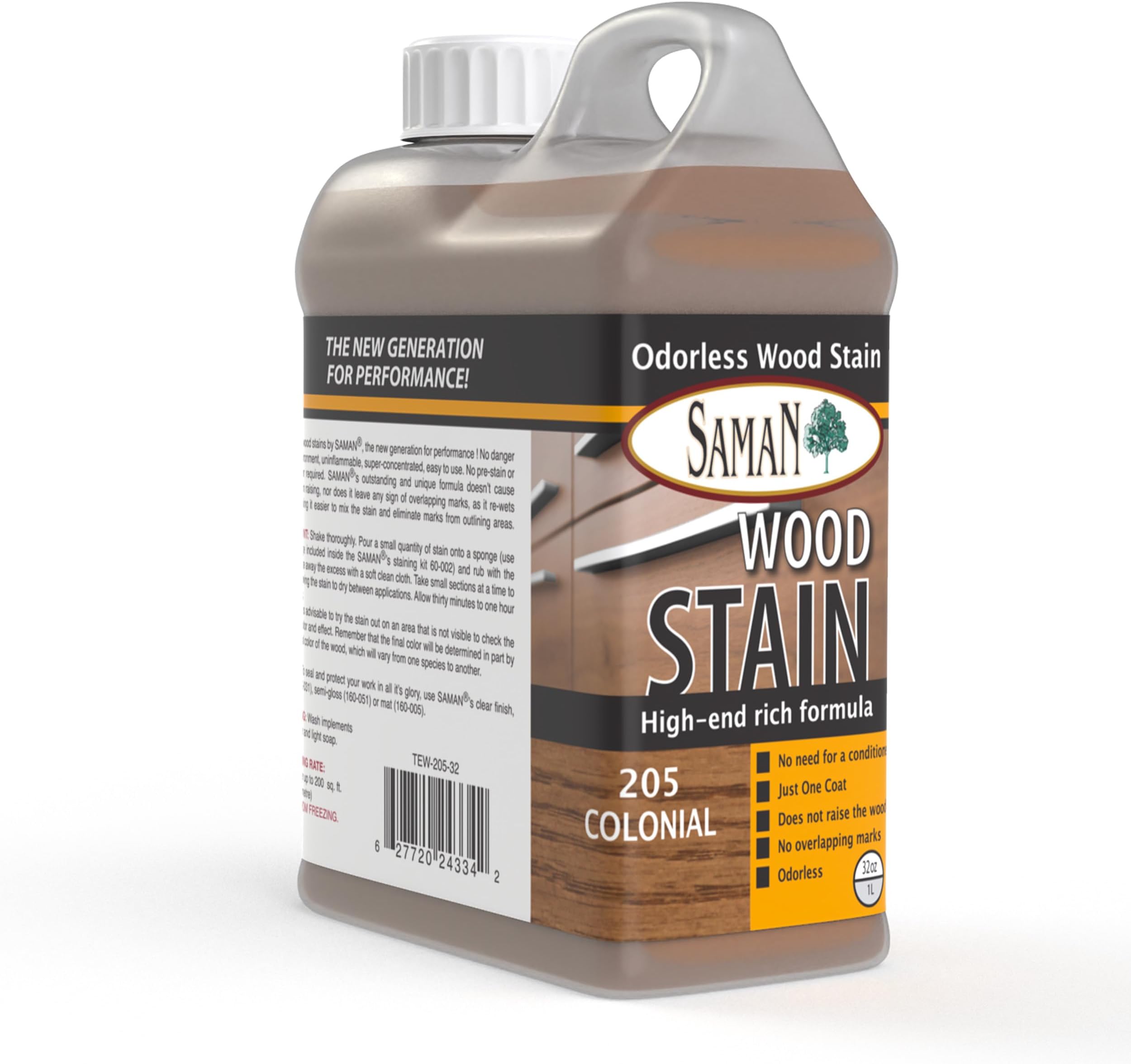 SamaN Interior Water Based Wood Stain - Natural Stain for Furniture ...