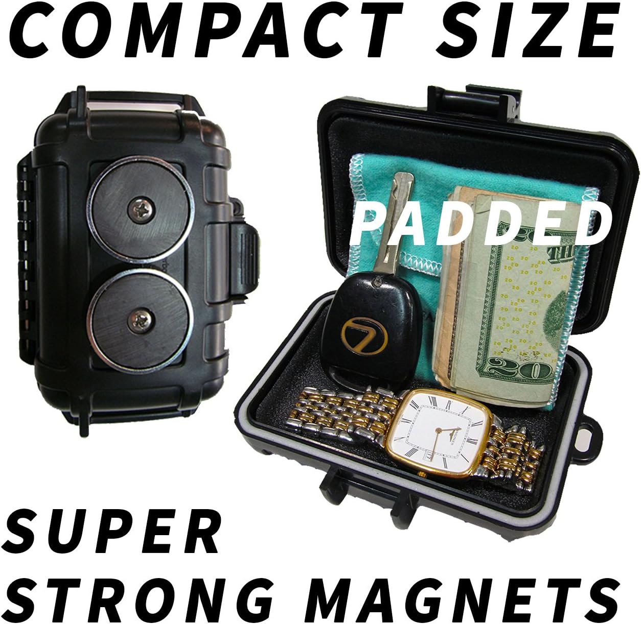 Amazon.com: Compact Safe Magnetic Stash Secret Storage Box : Everything ...