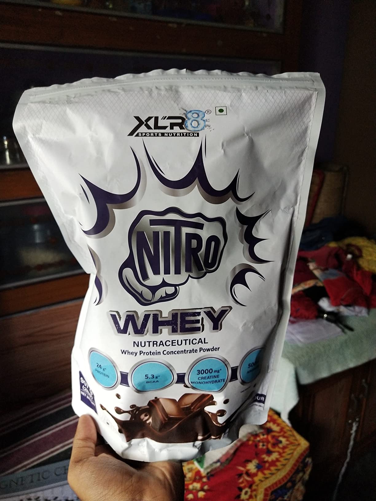 XLR8 Nitro Whey Protein Powder 24g Protein 3000mg Creatine 500mg ...