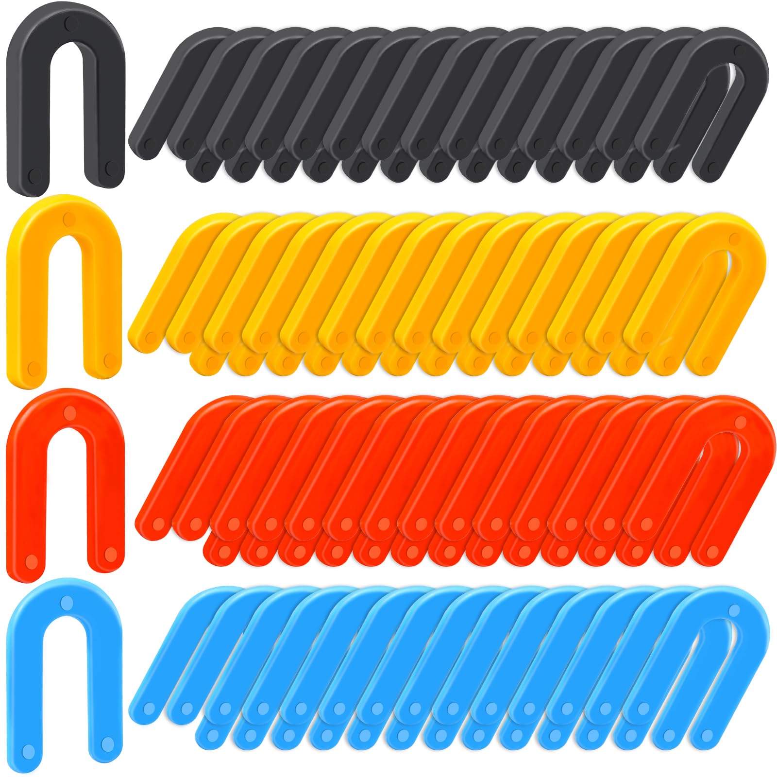 600PCS Plastic Shims, Horseshoe Shims, U Shaped Tile Spacers, Plastic ...