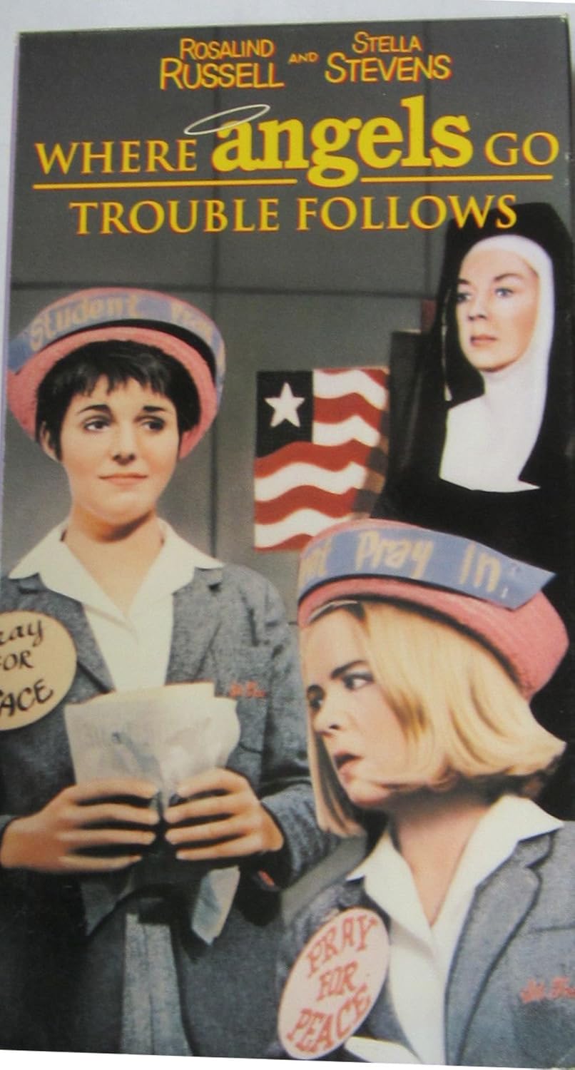 Where Angels Go Trouble Follows [VHS]: Amazon.co.uk: Russell, Stevens ...