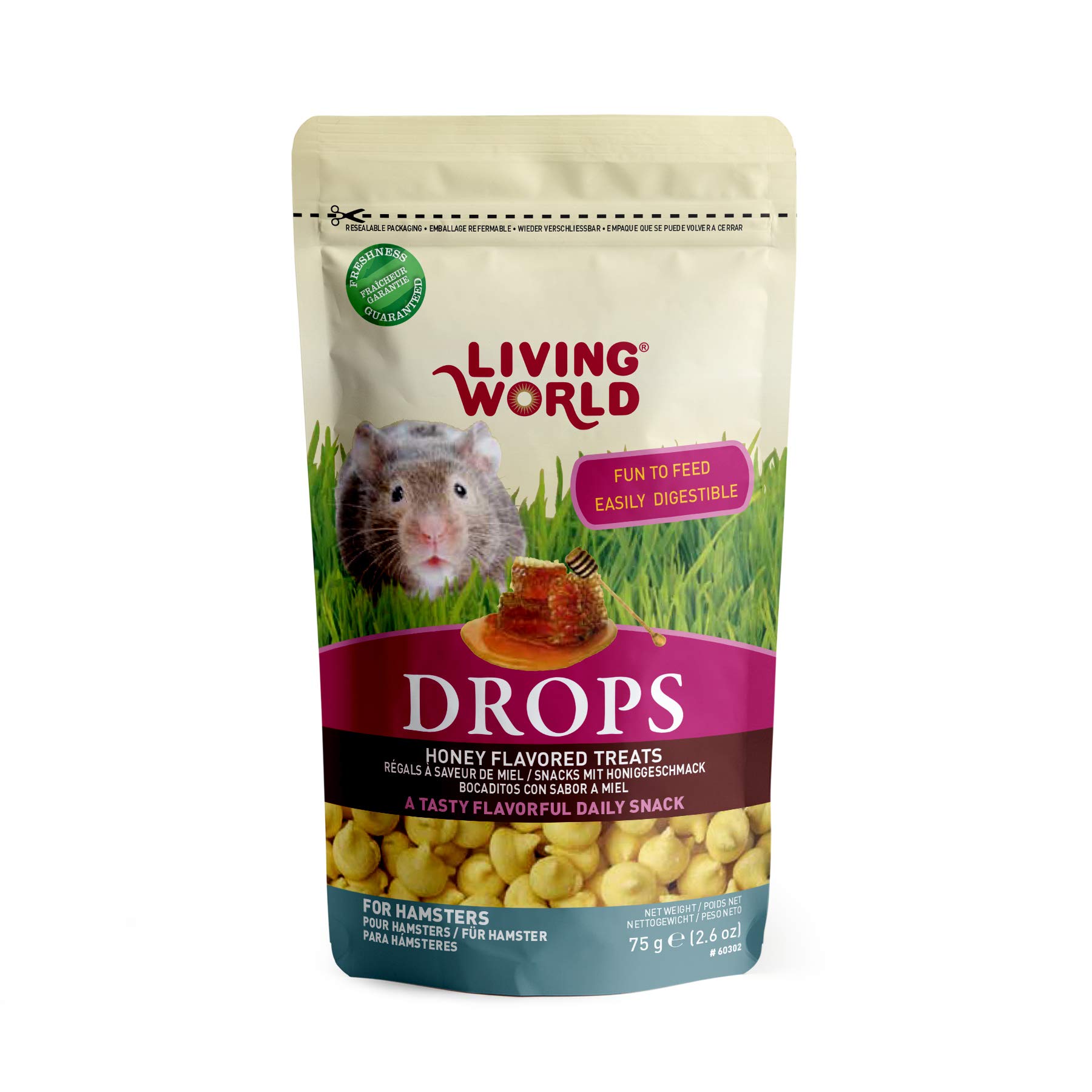 Living World Drops Hamster Treat, 2.6-Ounce, Honey : Amazon.ca: Pet ...