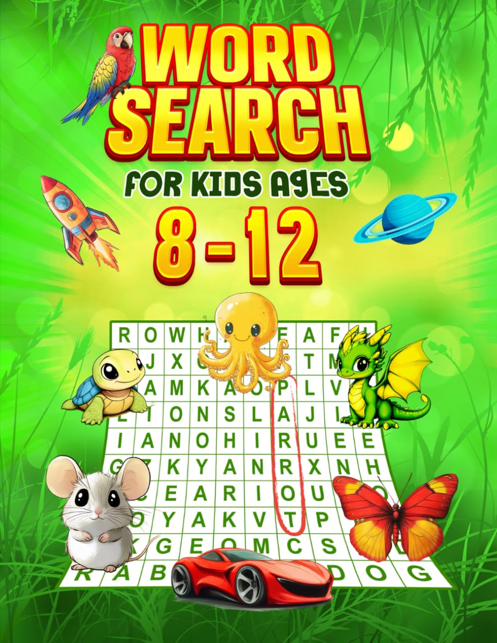 Word Search for Kids Ages 8-12: Children Word Find Puzzle Book with Fun ...