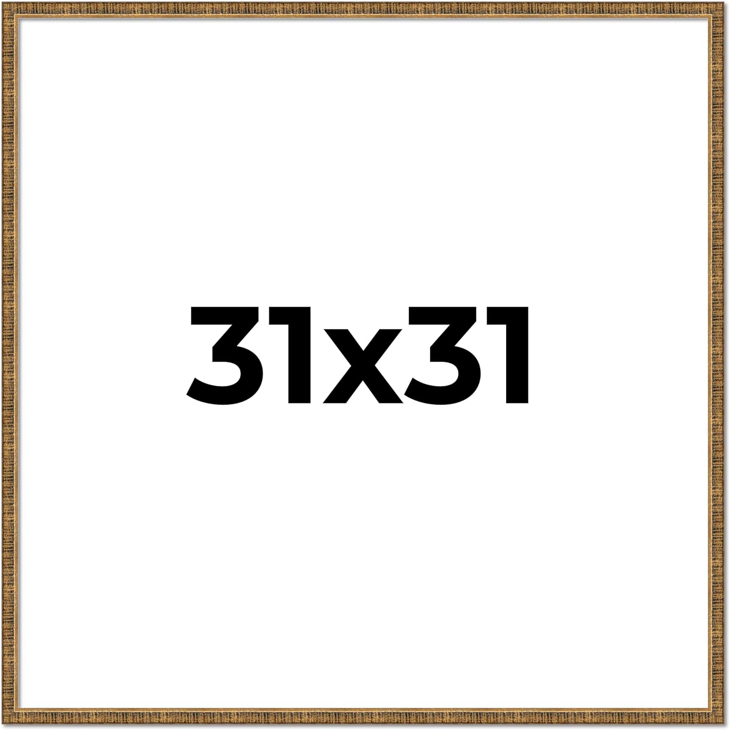 Amazon.com - 31x31 Frame Gold Kingsley Distressed Solid Wood Picture ...