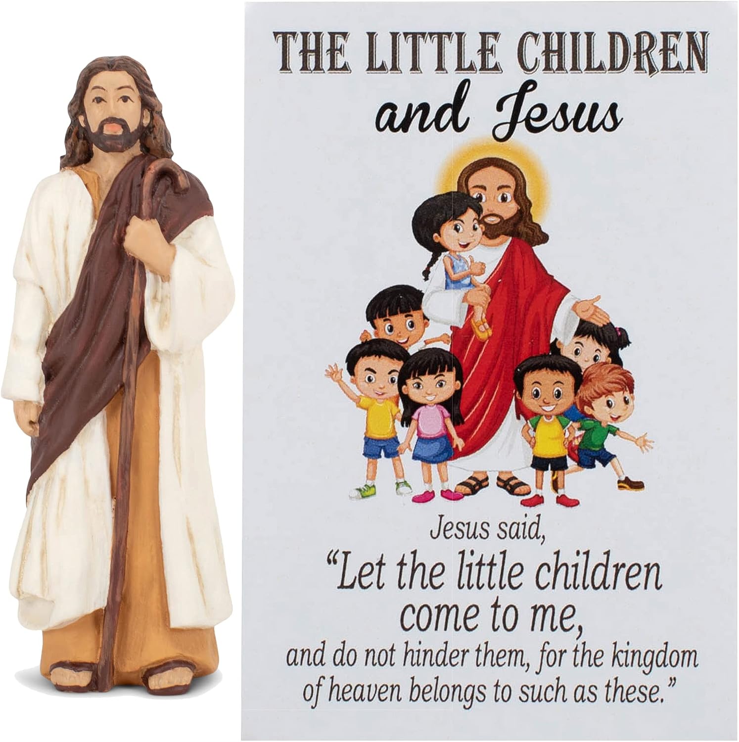 Amazon.com: Dicksons Little Children Jesus Natural 3 inch Resin Stone ...