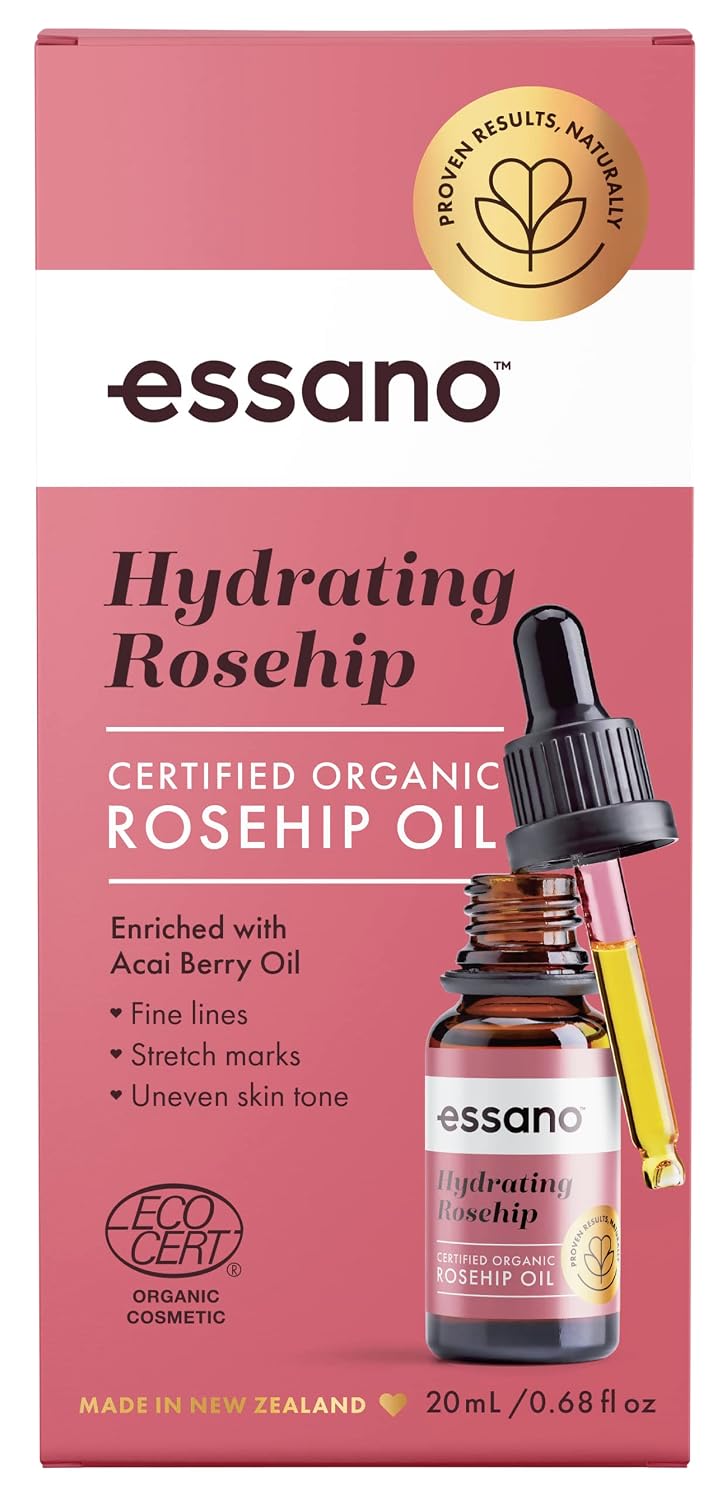 Amazon.com : Essano Certified Organic Rosehip Oil with Antioxidant Acai ...