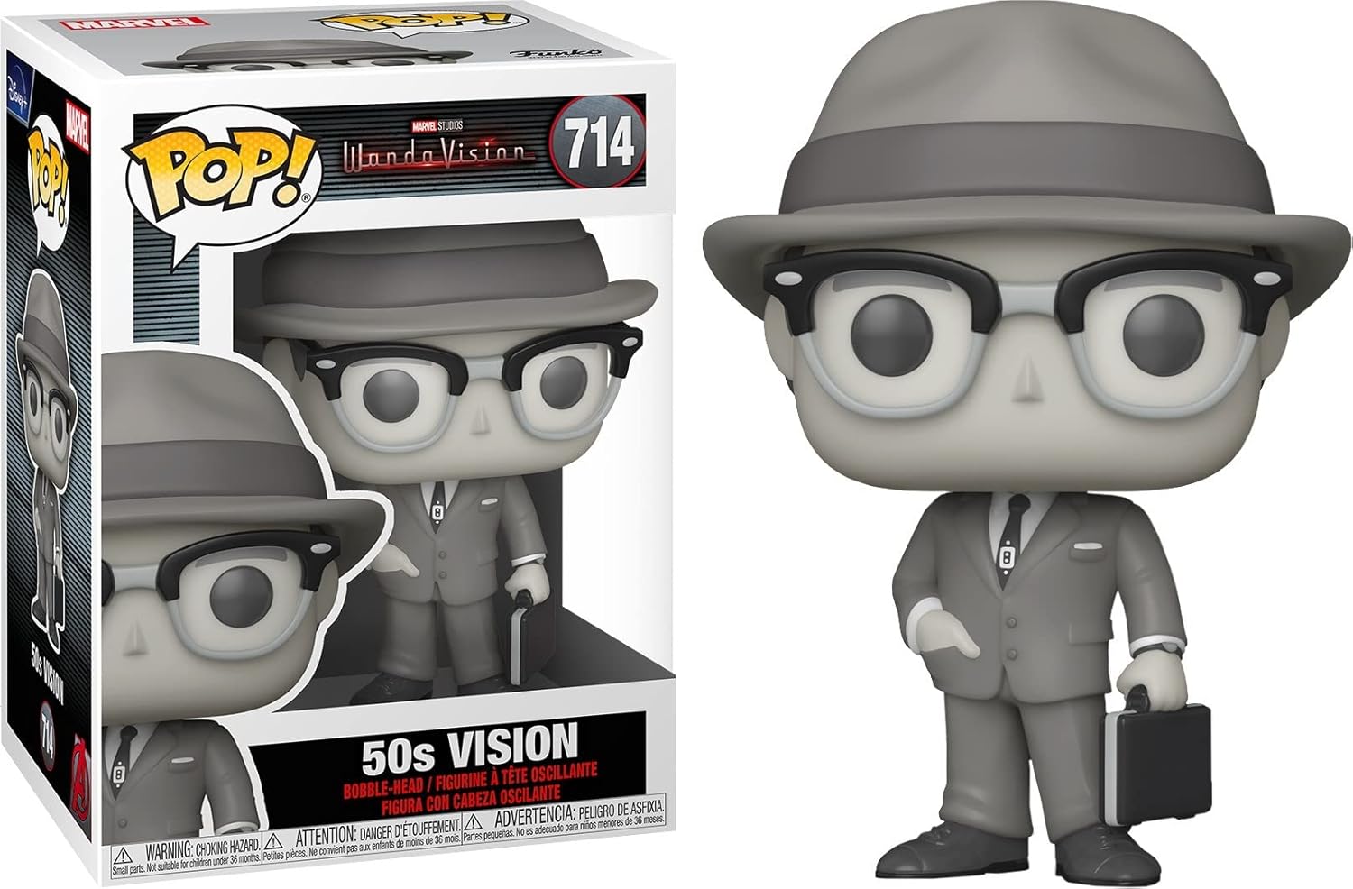 Amazon.com: Funko Pop! Marvel: WandaVision - Vision Vinyl Figure ...