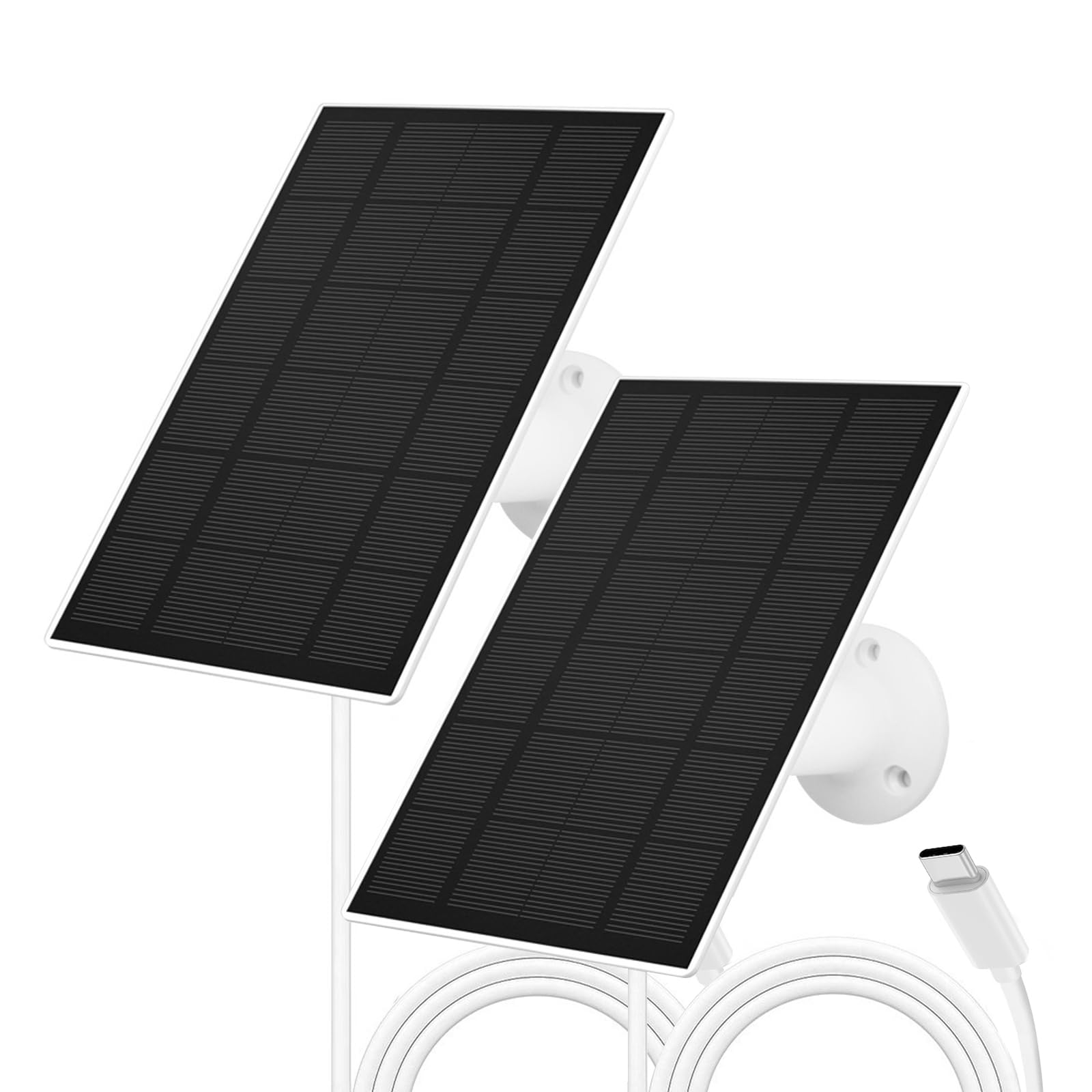 Amazon.com : 2 Pack USB Type C Solar Panel for Bird Feeder Camera ...