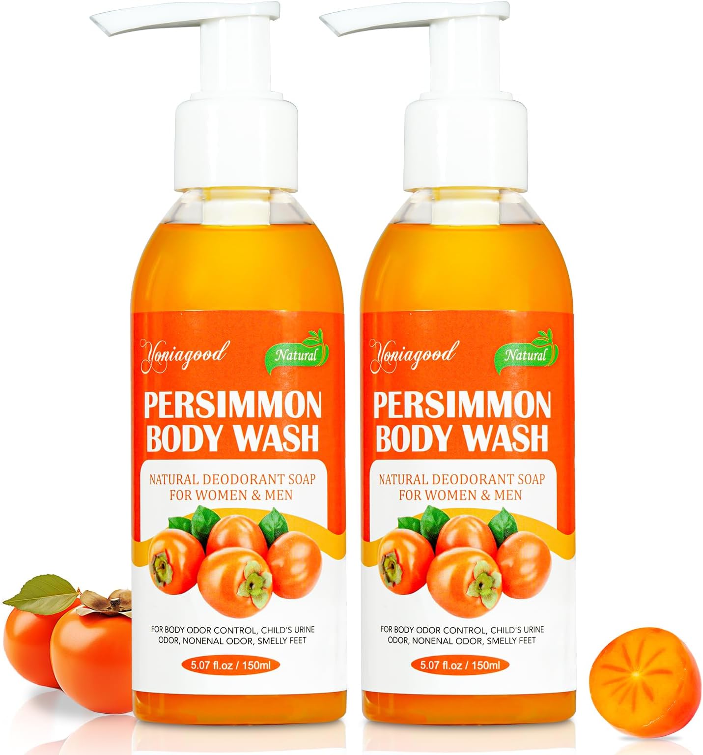 Amazon.com : yoniagood 2 PCS Persimmon Body Wash for Strong Odor ...