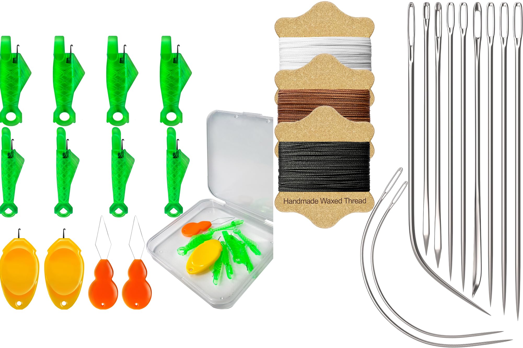 Amazon.com: 10 Sewing Needle Threaders, Waxed Sewing Thread in 3 Colors ...