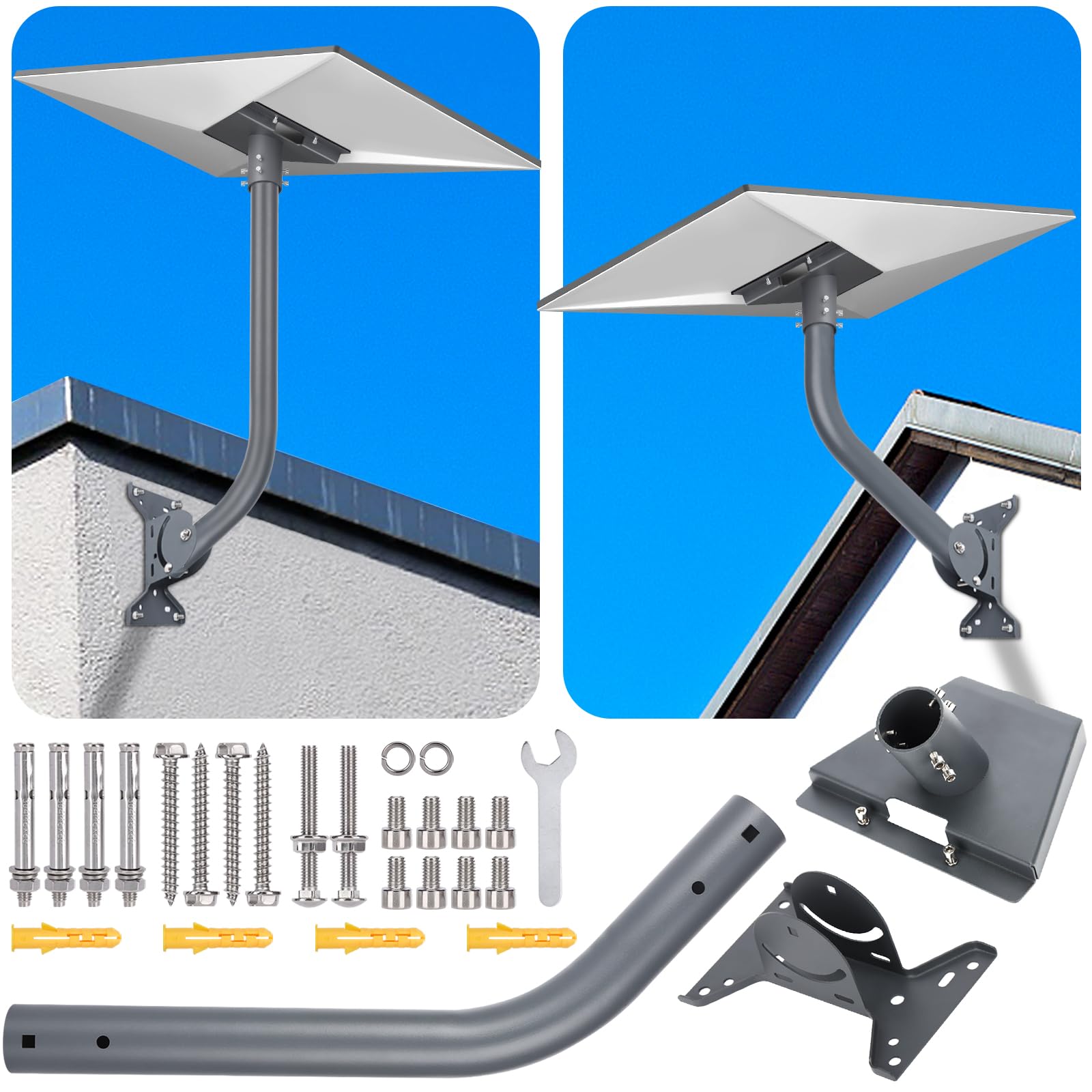 Snapklik.com : Adjustable Starlink Gen 3 Mount, Starlink Pole Mount V3 ...