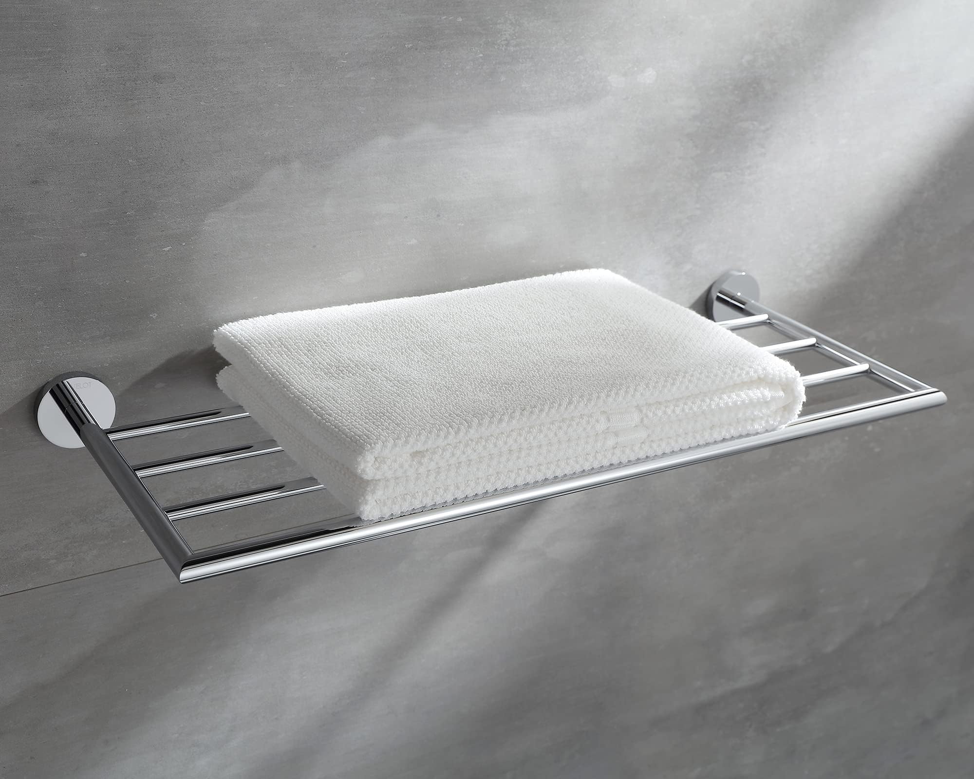 Amazon.com: BUVELOT Towel Rack, Chrome Towel Shelf, Hotel Style Towel ...