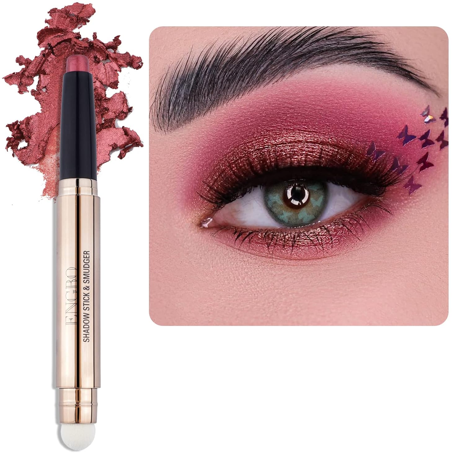 Amazon.com : Shimmer Cream Eyeshadow Stick, Eye Brightener Stick ...