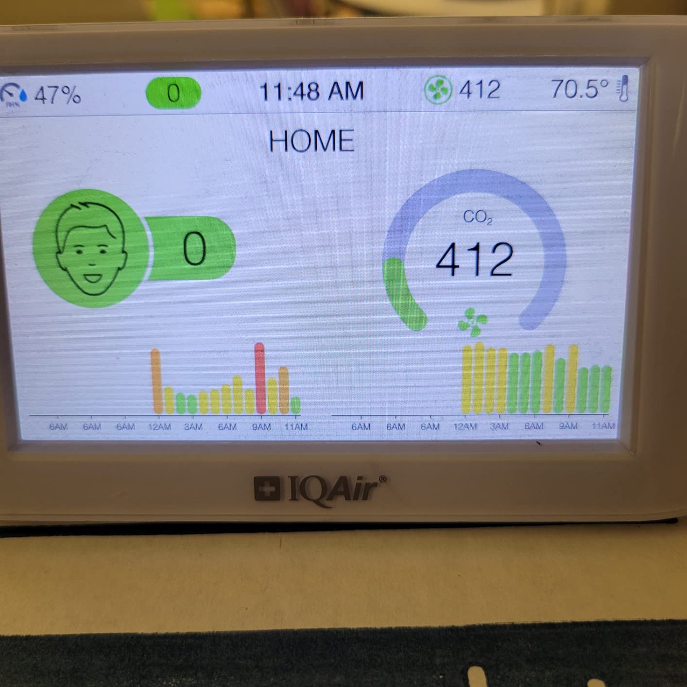 $45/mo - Finance IQAir [AirVisual Pro Air Quality Monitor] Monitor Indoor Air Quality [PM2.5 ...