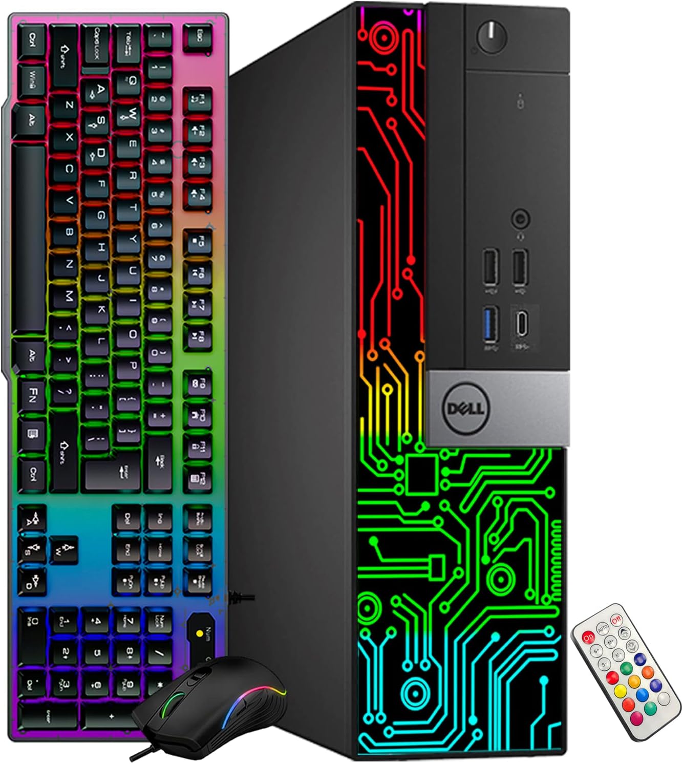 Amazon.com: Dell OptiPlex Desktop RGB Computer PC, Intel Core i7 Quad ...