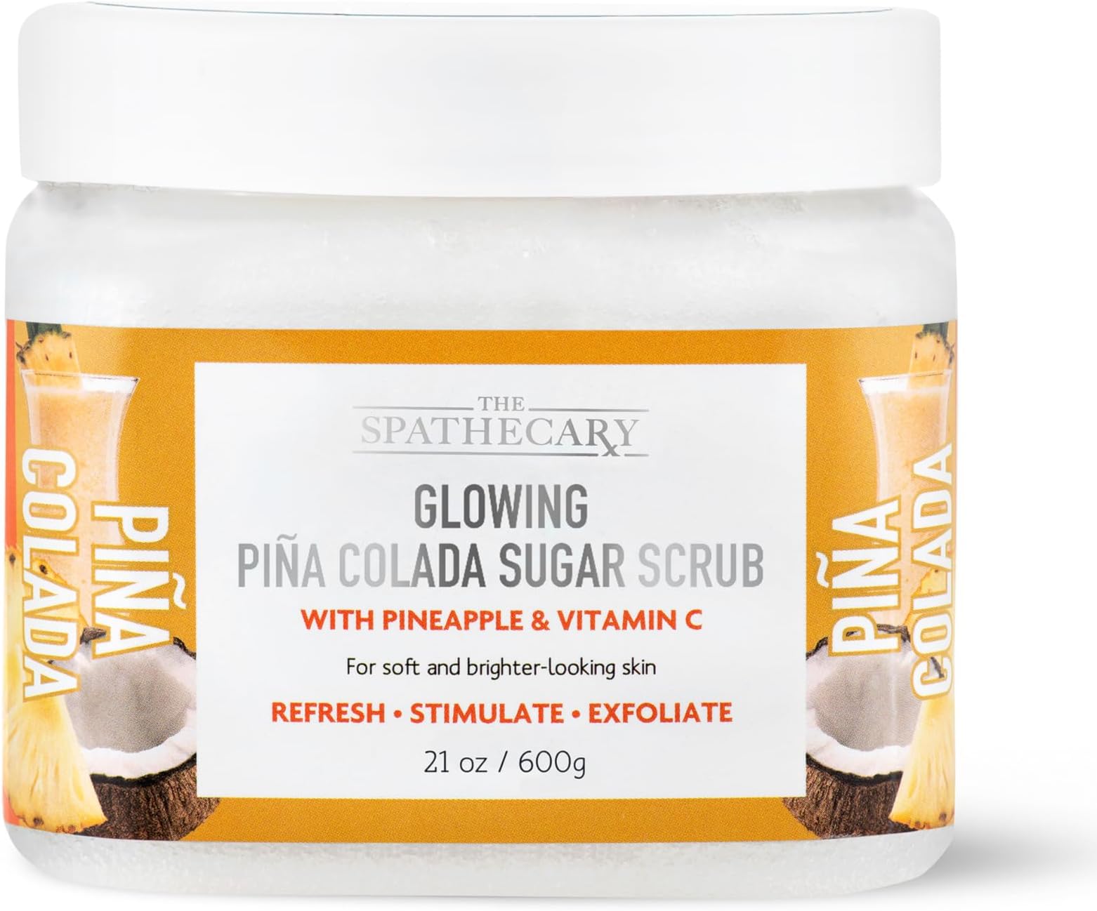 Amazon.com : The Spathecary Pina Colada Glowing Sugar Scrub, with ...