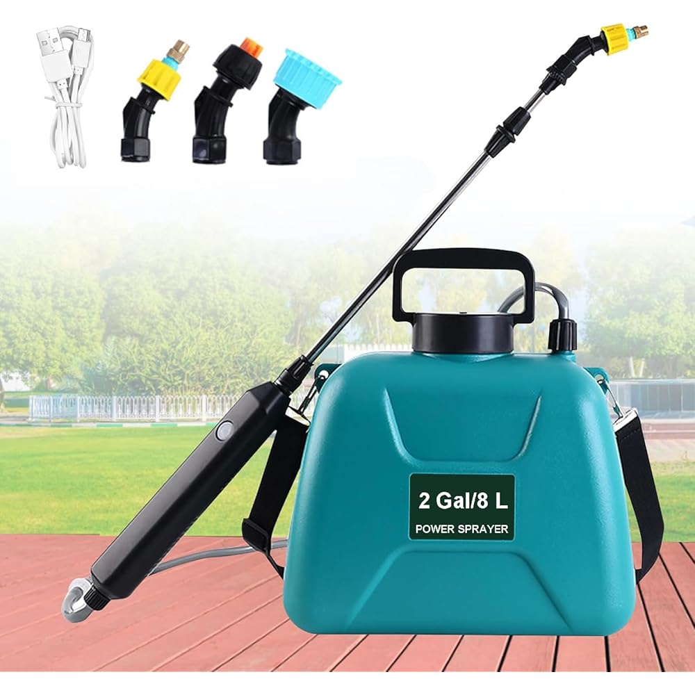 $7/mo - Finance 2 Gallon Sprayer Battery Powered, 8L Retractable Garden ...
