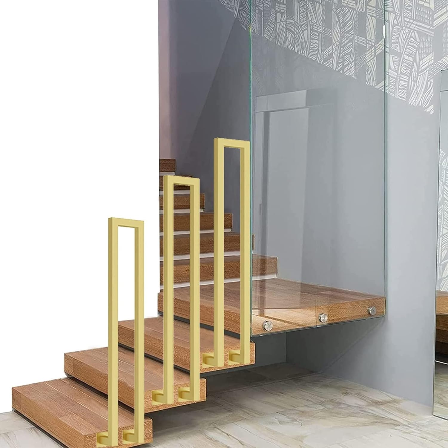 Amazon.com: U-shaped Stairs Handrail - Metal Stair Railing, Staircase ...