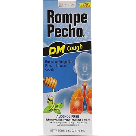 Amazon.com : Rompe Pecho DM 6oz - Cold and Cough Syrup : Health & Household